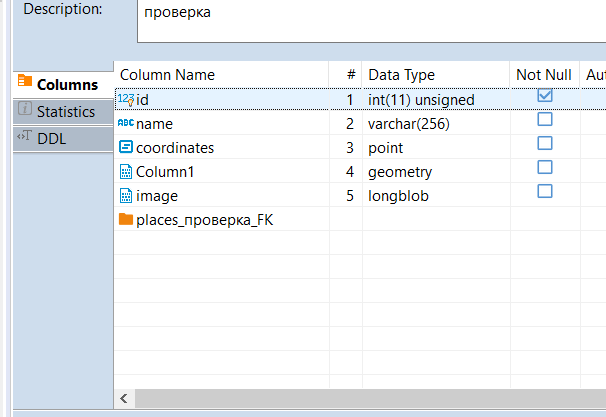 Newly created Constraints, FK and others appears in Column tab in ...