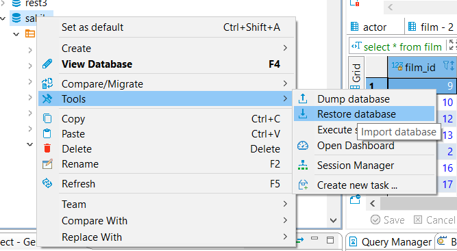 why no dump/restore munu · Issue #7956 · dbeaver/dbeaver · GitHub