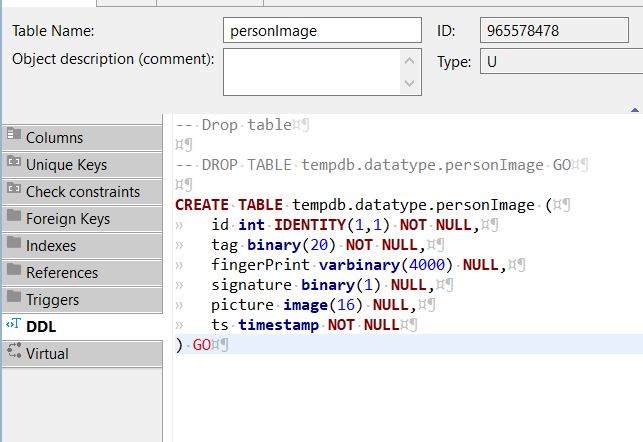 Generated DDL against SQL Server adds column width to certain datatypes ...