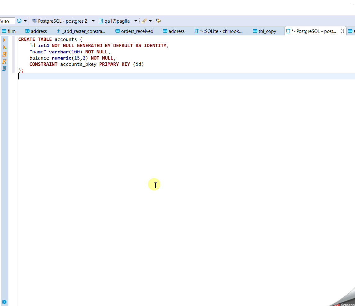 Postgres Schema Change. DBeaver 7.0.4, Windows 10. When creating new tables, or compiling ...