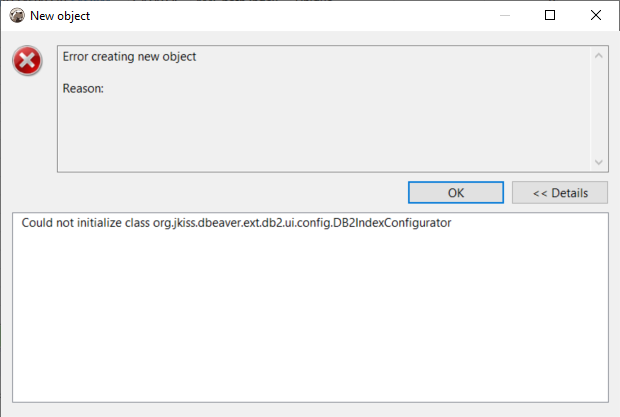 [DB2] Index couldn't be created · Issue #8676 · dbeaver/dbeaver · GitHub