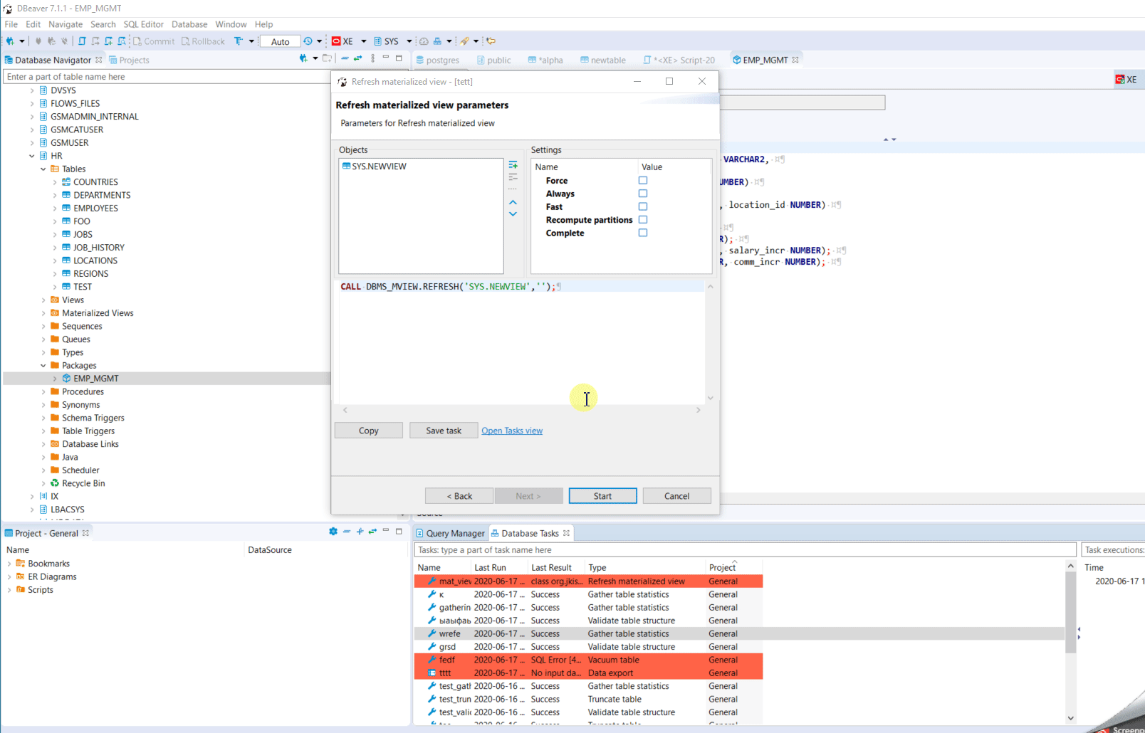SQL tools to tasks configuration (Oracle) · Issue #8920 · dbeaver ...