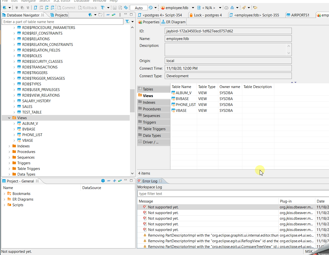 Firebird 2.5 views cannot be saved if it was created using UI · Issue ...