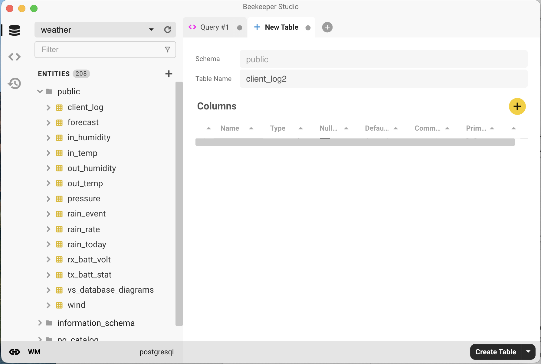 QUESTION: Why do the tables I create with Beekeeper Studio all have read only schemas? · Issue ...