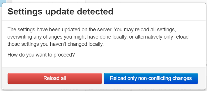Hitting 'Reload non-conflicting changes' when settings are externally ...