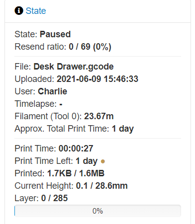 Current layer stats conflict · Issue #4161 · OctoPrint/OctoPrint · GitHub