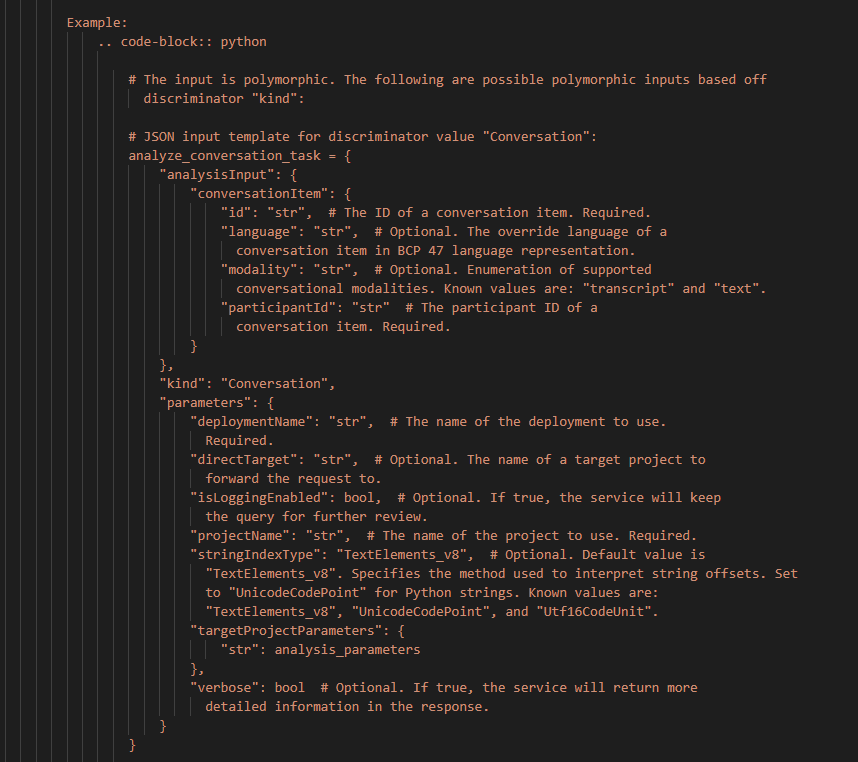 [DPG] order required parameters first in JSON input docstrings · Issue #1313 · Azure/autorest ...