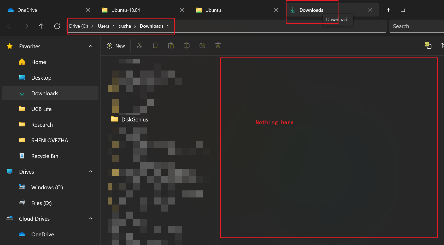 Cannot continue with the folder tree in columns layout after ...
