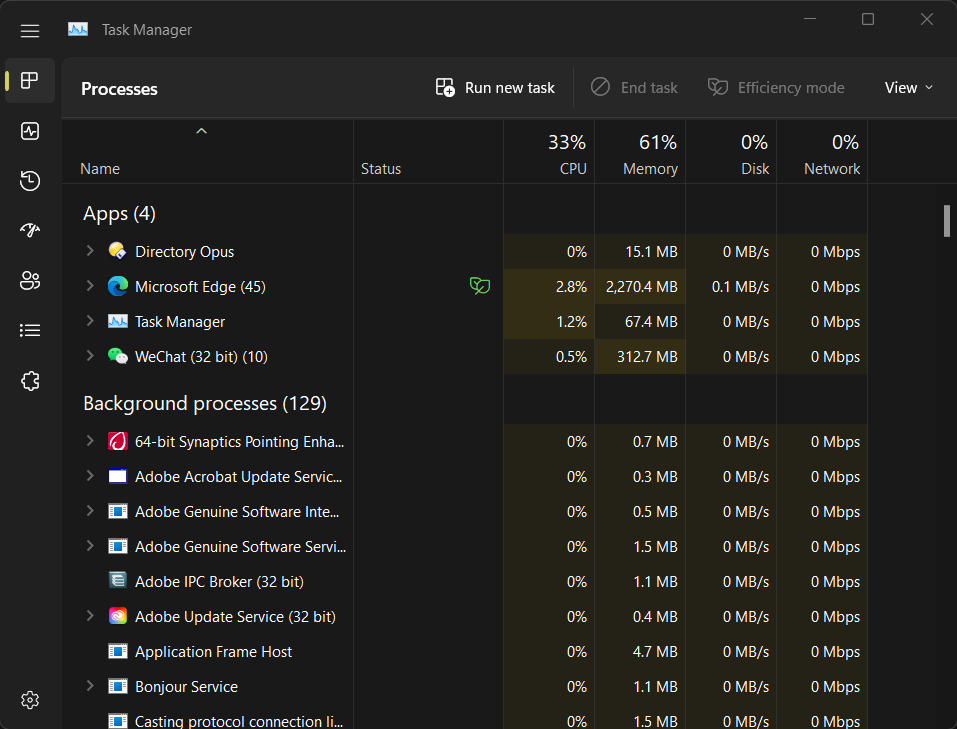 V1.84 在Win11 22H2中依旧打开旧版任务管理器 · Issue #1345 · zhongyang219/TrafficMonitor · GitHub