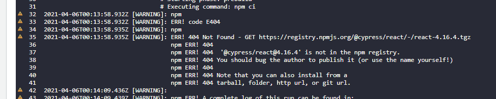 Installing cypress 6.9.0 fails when downloading binary · Issue #15797 · cypress-io/cypress · GitHub