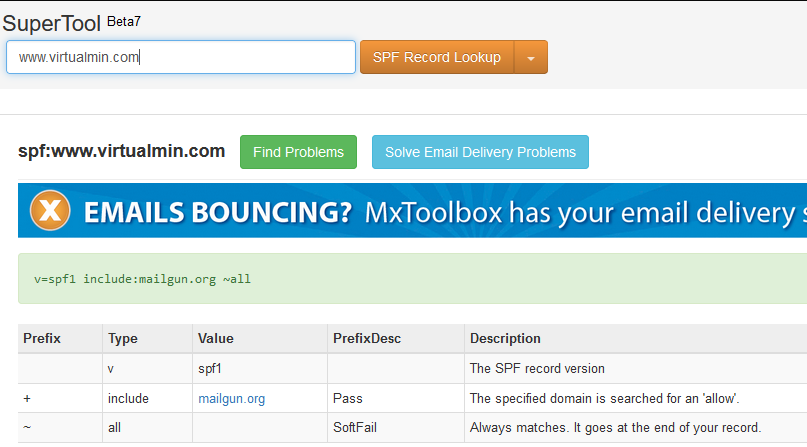 Virtualmin's website SPF records are faulty - Cannot register on forum · Issue #560 · virtualmin ...