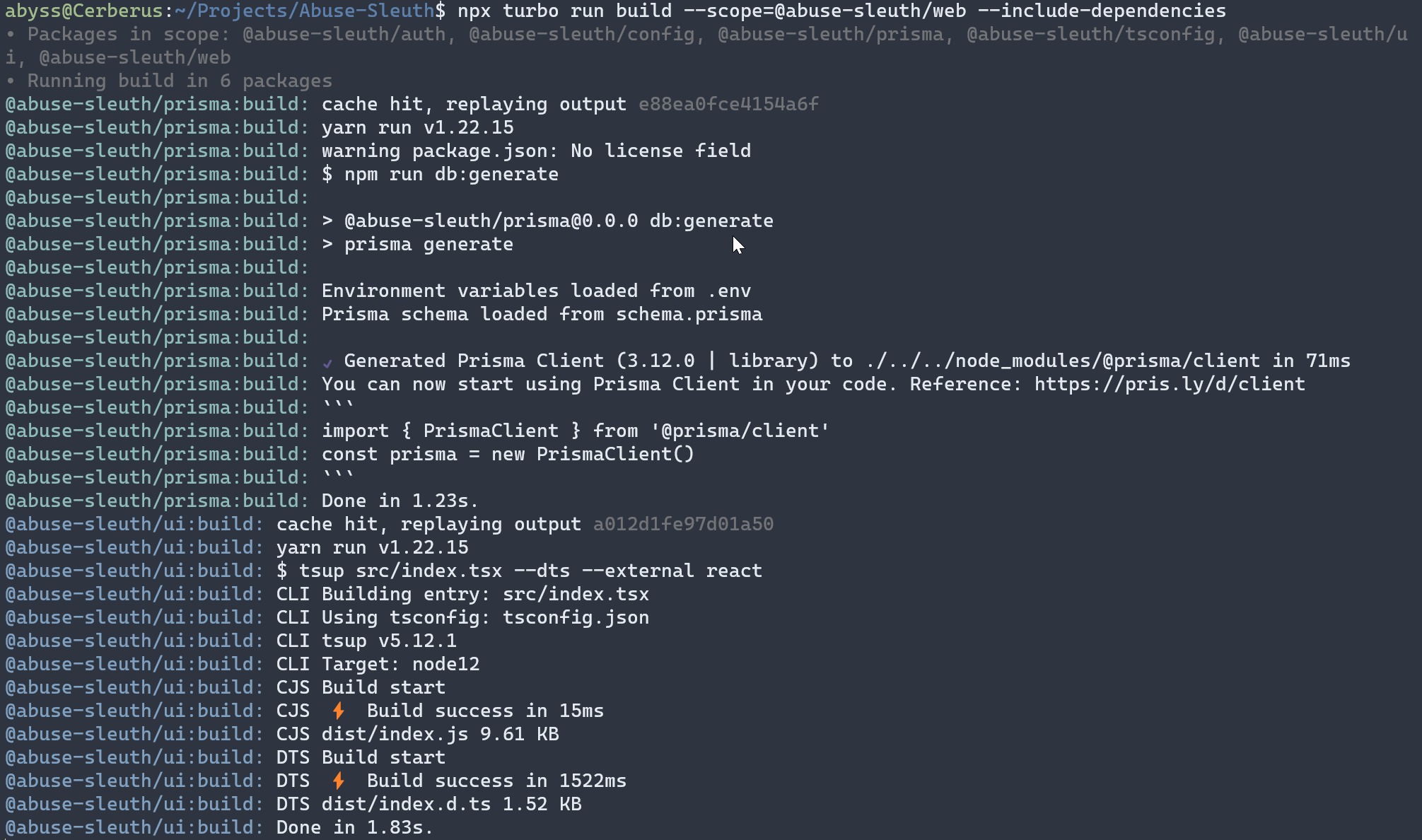Build is not building all packages · Issue #1206 · vercel/turborepo ...
