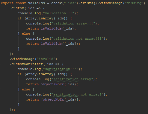 customSanitizer · Issue #618 · express-validator/express-validator · GitHub