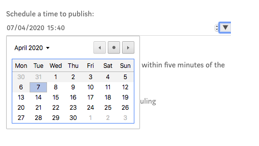 Make possible to schedule articles to a later date · Issue #6894 · forem/forem · GitHub