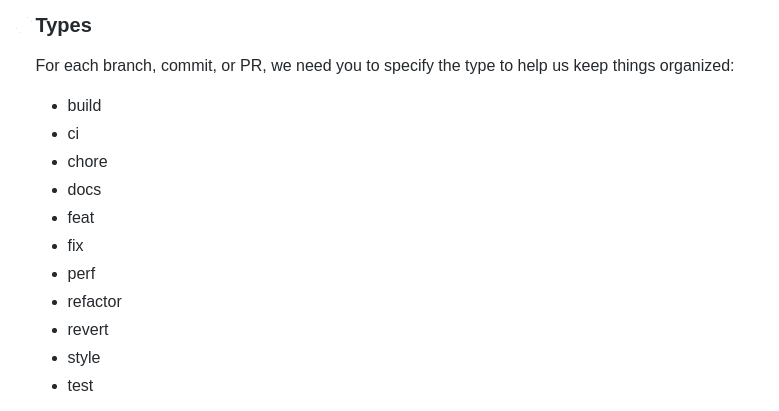 There is no description on types in Contributing.md · Issue #823 · jina ...