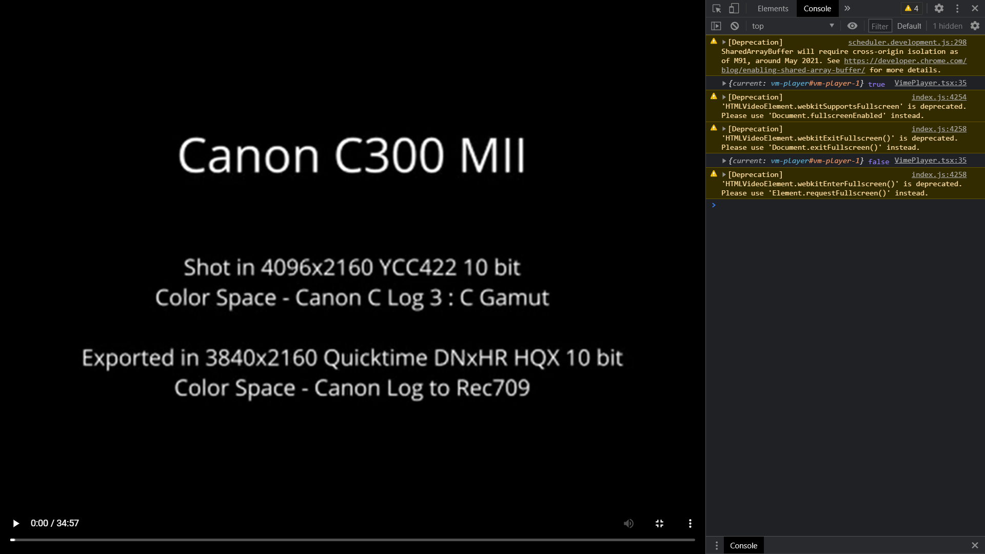 Default UI changes to browser default UI in full-screen · Issue #173 · vime-js/vime · GitHub