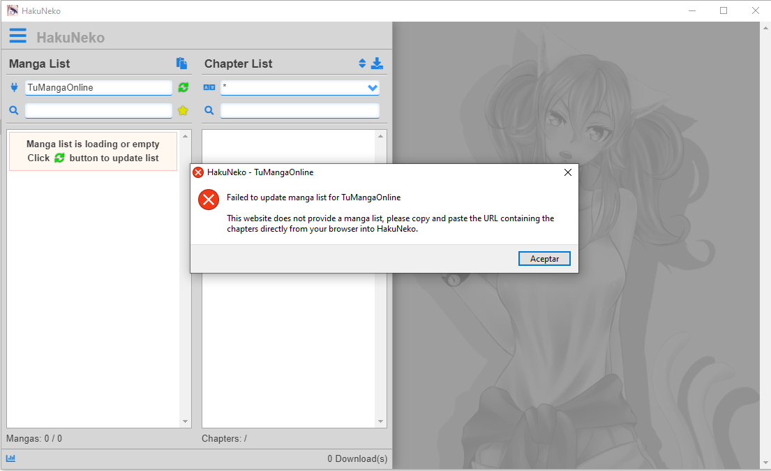 [Bug] Error downloading the list from lectortmo.com and lectormanga.com ...