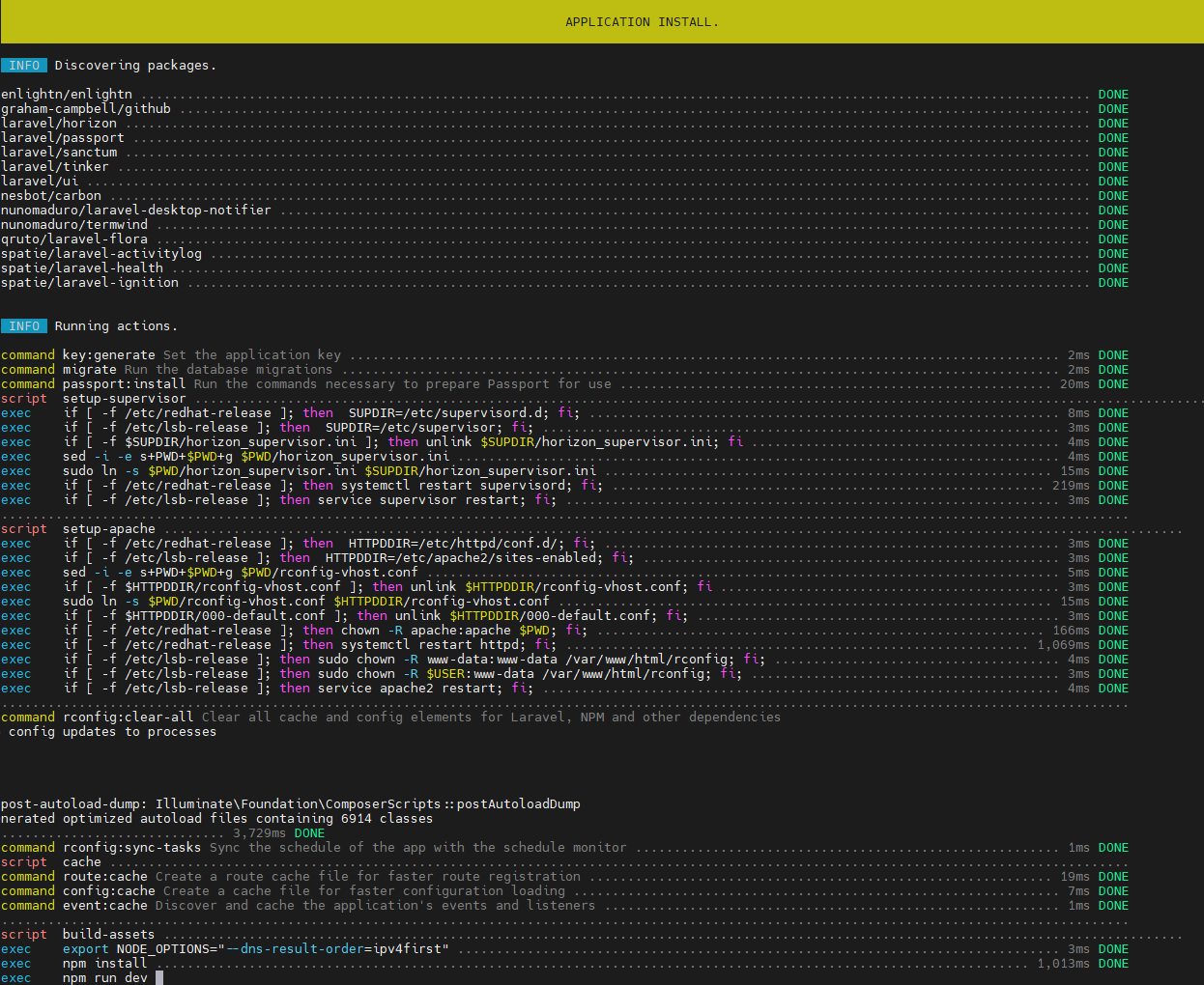 Not Installable Per Guide Php Artisan Install Exec Npm Run Dev Stuck Forever · Issue 4