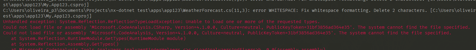 [BUG] Version of dotnet format included in SDK version 6/7 is broken · Issue #394 · nx-dotnet/nx ...