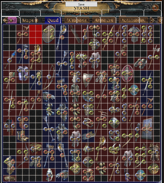 [Bug] [Overlays] Stash Tab Headers overflow to multiple rows if too many are selected · Issue ...