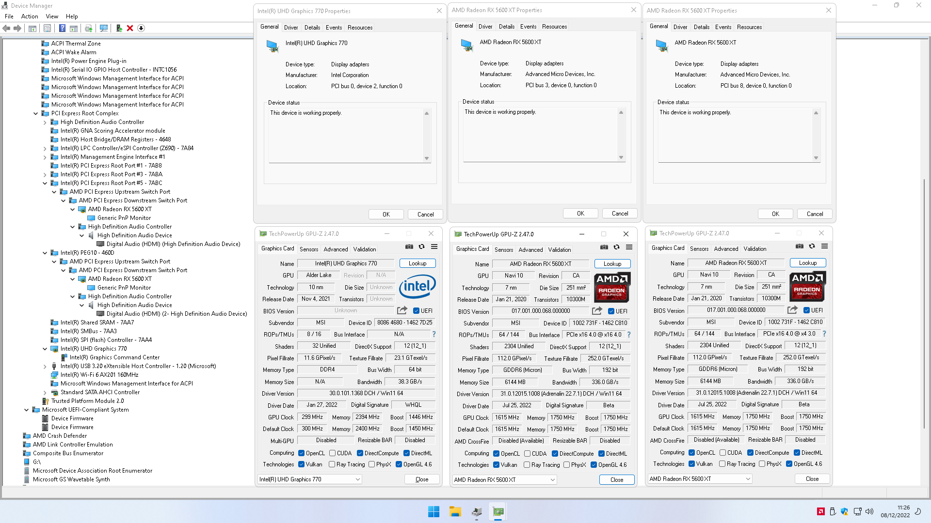MSI PRO Z690-A WIFI DDR4 with two Video Cards (2x Radeon 5600XT) has issues related to MMIO ...