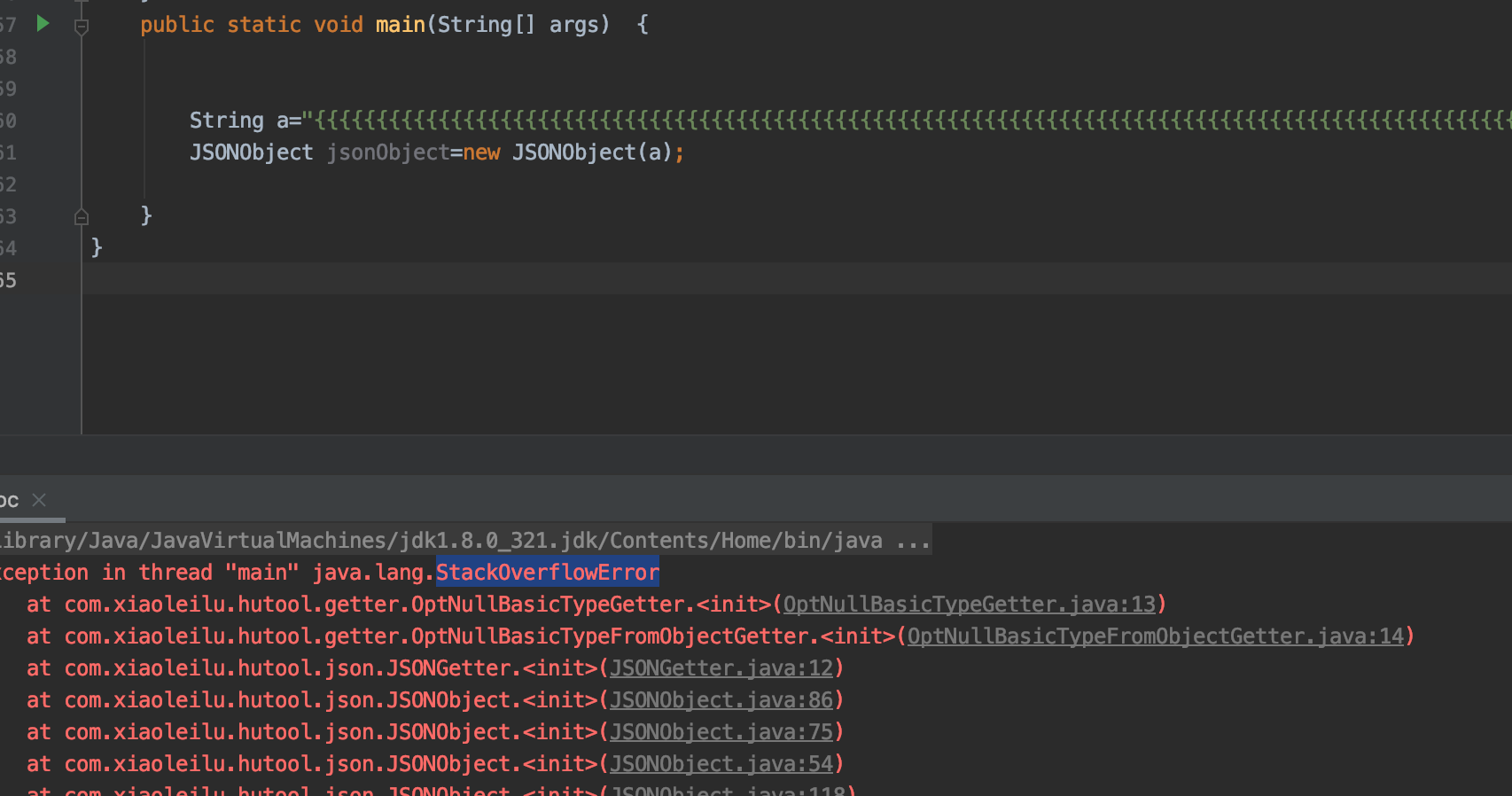 Find a StackOverflowError which may lead to dos in hutool-json · Issue #2746 · chinabugotech ...