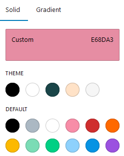 Color user interface needs a "reset selection" button · Issue #49260 · WordPress/gutenberg · GitHub