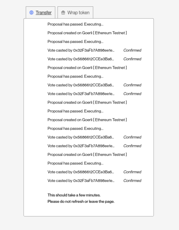 To many proposals on token transfer · Issue #93 · ChainSafe/chainbridge-ui · GitHub