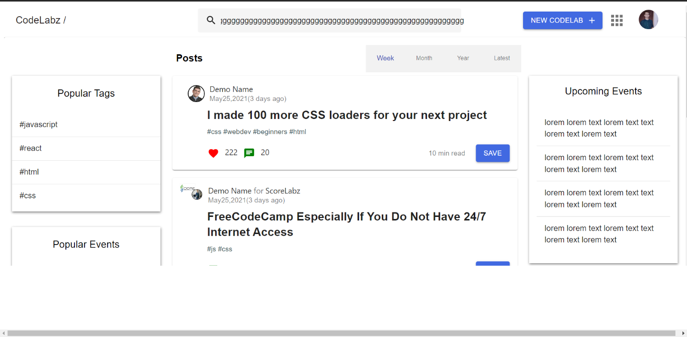 The SearchBar Overflows · Issue #730 · scorelab/Codelabz · GitHub