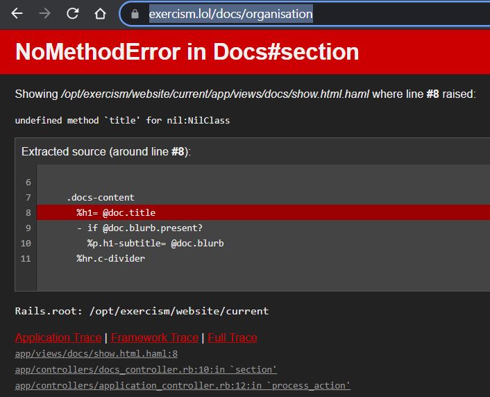 Broken Link On Exercismloldocstracks · Issue 5901 · Exercismexercism · Github 