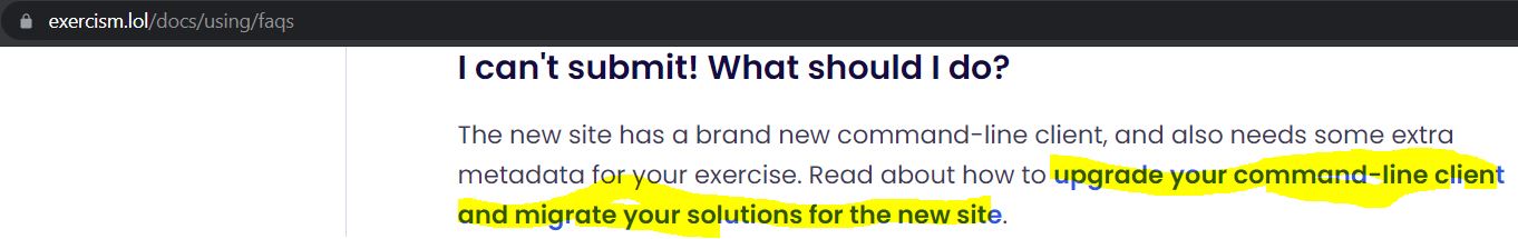 [Docs] Broken links on https://exercism.lol/docs/using/faqs · Issue #5900 · exercism/exercism ...