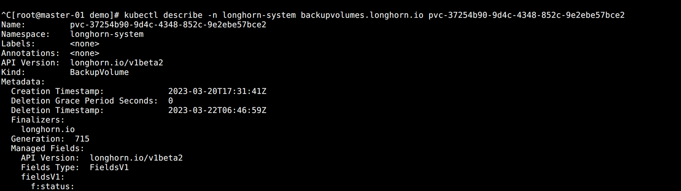 [BUG]This is a empty backup，but i canot delete。 · Issue #5643 · longhorn/longhorn · GitHub