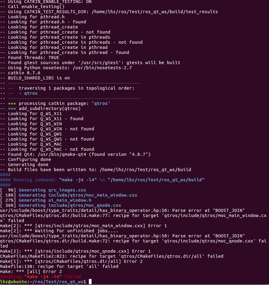 How to import a package to the QtCreator(have install ros_qtc_plugin ...