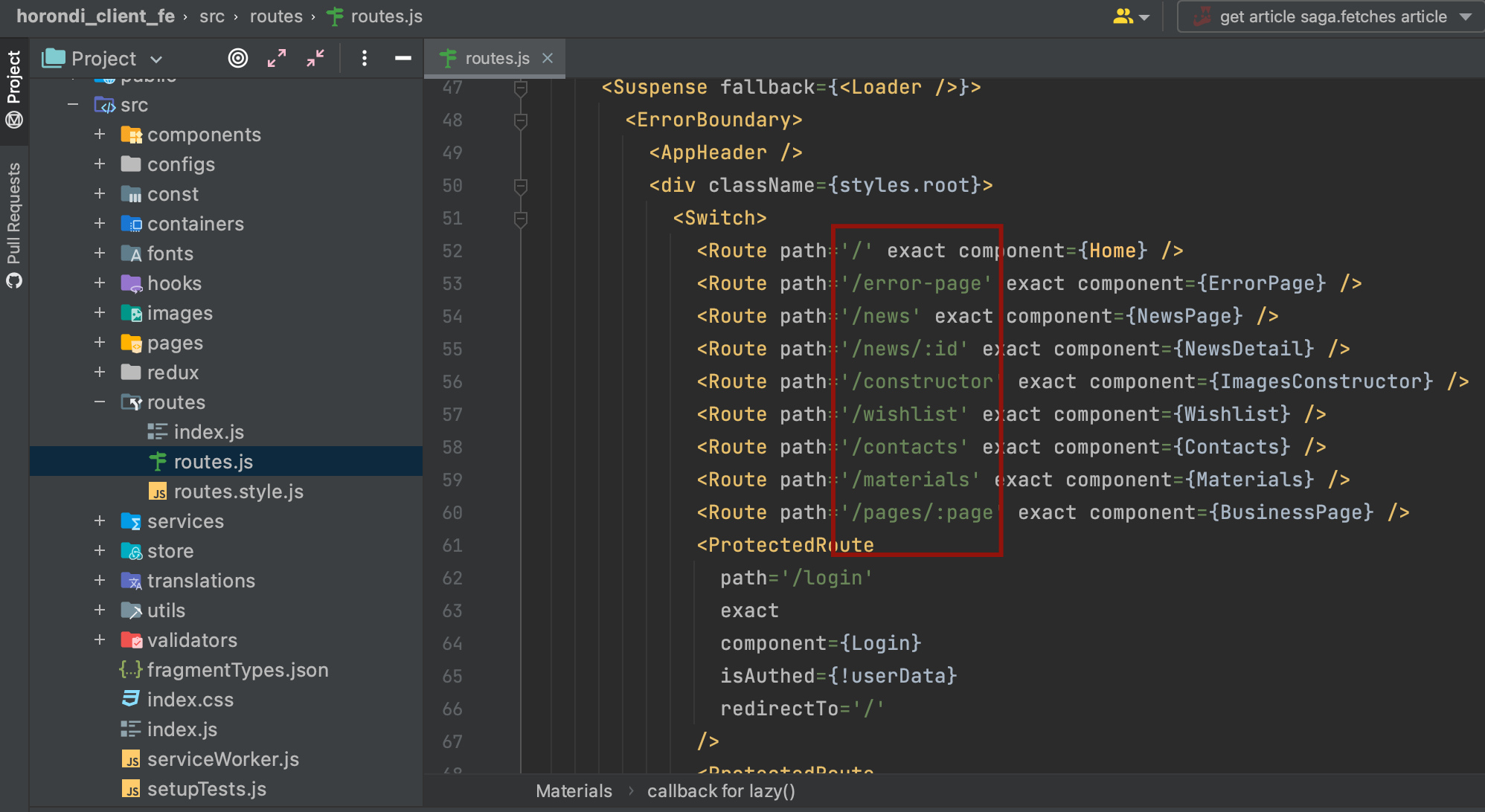 (SP:3) Remove "Magic strings" from Routes on FE · Issue #732 · ita ...
