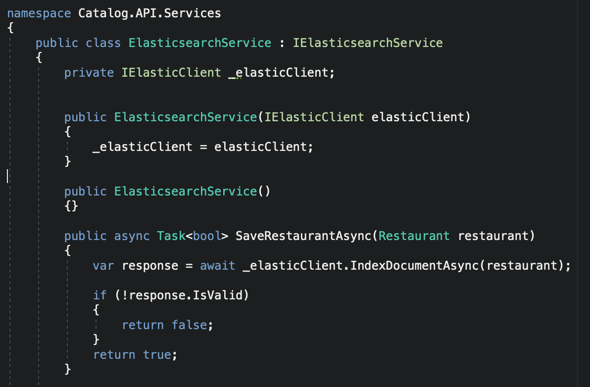 Unable to perform IndexDocumentAsync - Invalid NEST response built from a unsuccessful () low ...