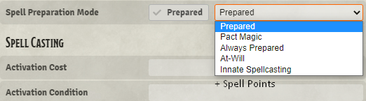 Create Spell Points versions of Spell Progression systems · Issue #3 · misthero/dnd5e ...