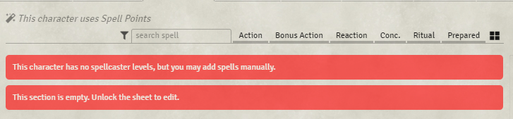 Bug: Character has "Uses Spell Points" in Tidy5e when it does not · Issue #19 · misthero/dnd5e ...