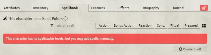 Bug: Character has "Uses Spell Points" in Tidy5e when it does not · Issue #19 · misthero/dnd5e ...