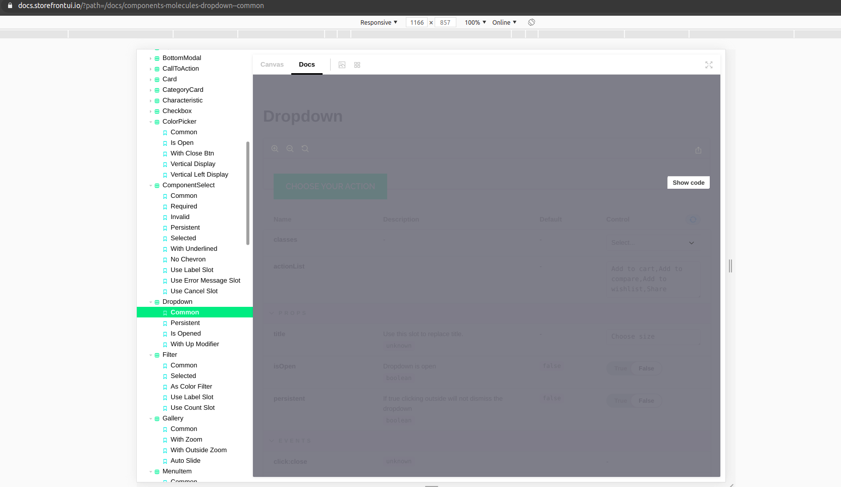 [BUG] storybook docs tab doesn't show properly on few components ...