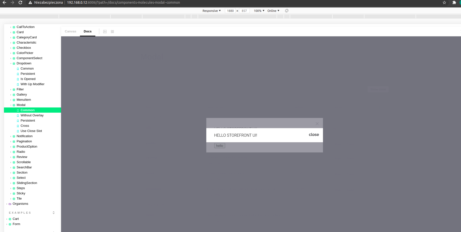 [BUG] storybook docs tab doesn't show properly on few components ...