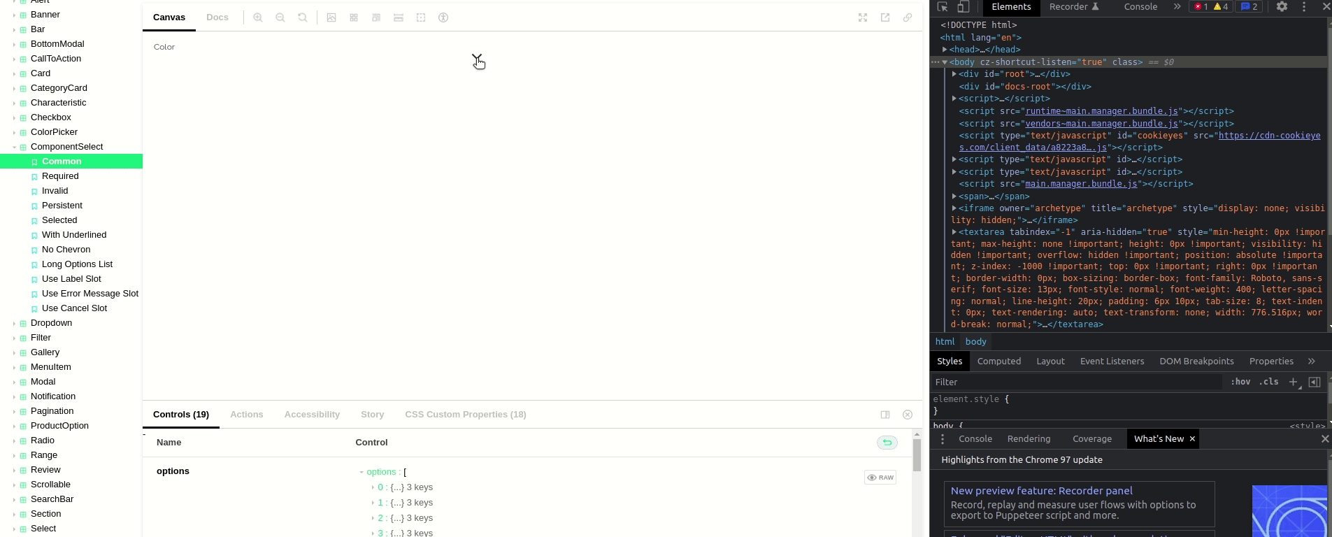 Bug Sfselect Does Not Update Label Displayed In Main Div · Issue 1335 · Vuestorefront