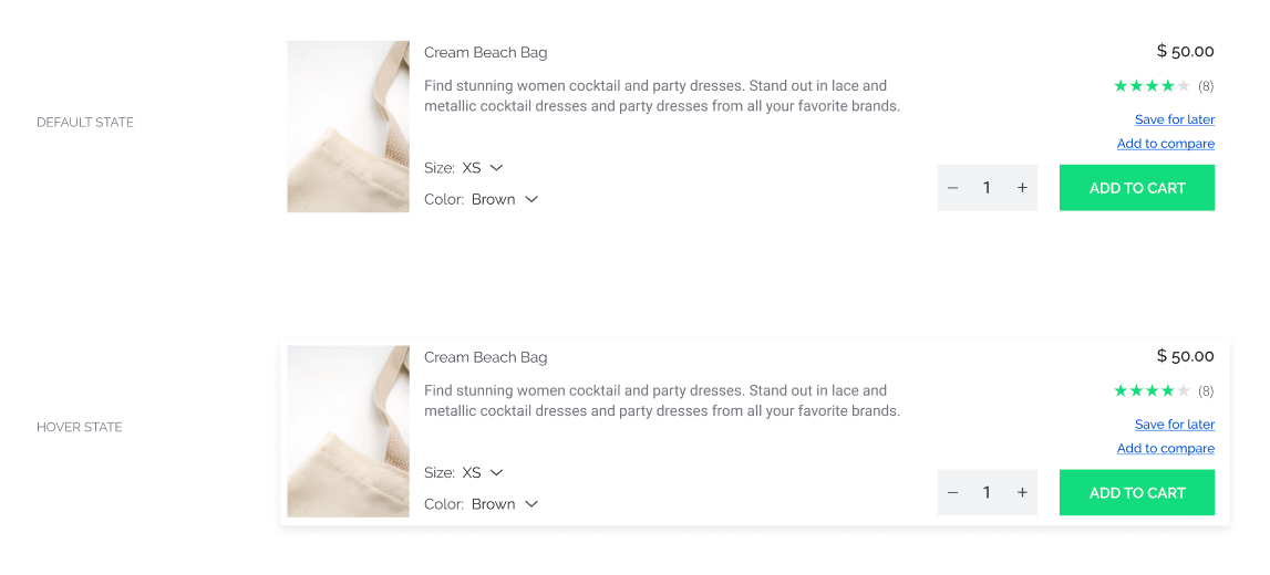 [BUG] SfCardHorizontal size and color change from property to select · Issue #1428 ...