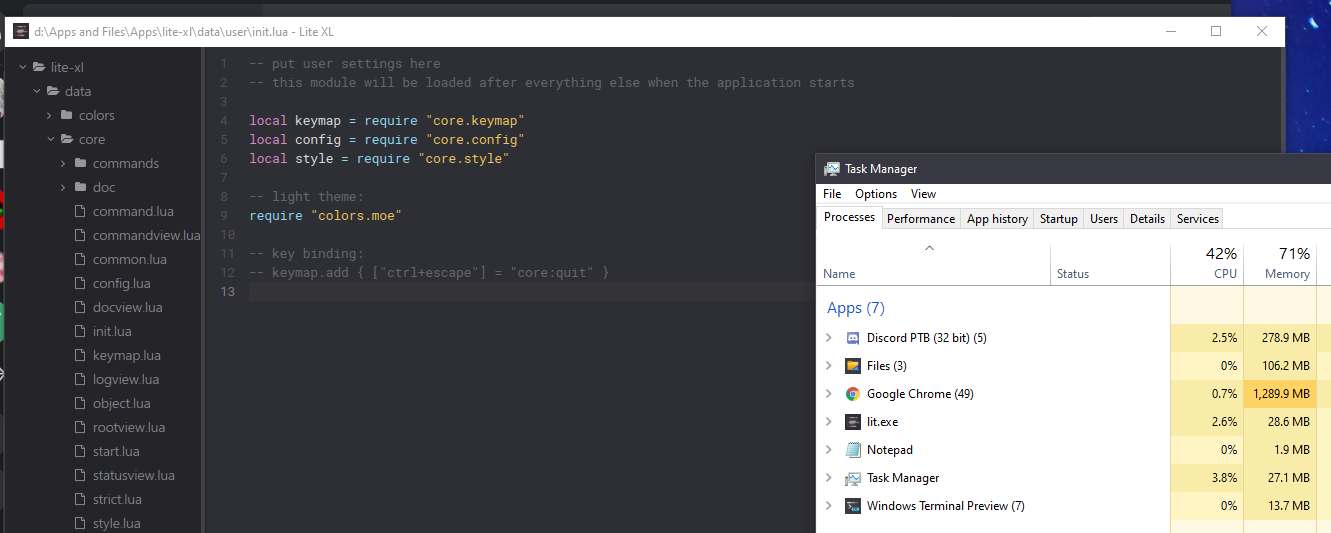 Memory leak on cursor movement. · Issue #110 · lite-xl/lite-xl · GitHub