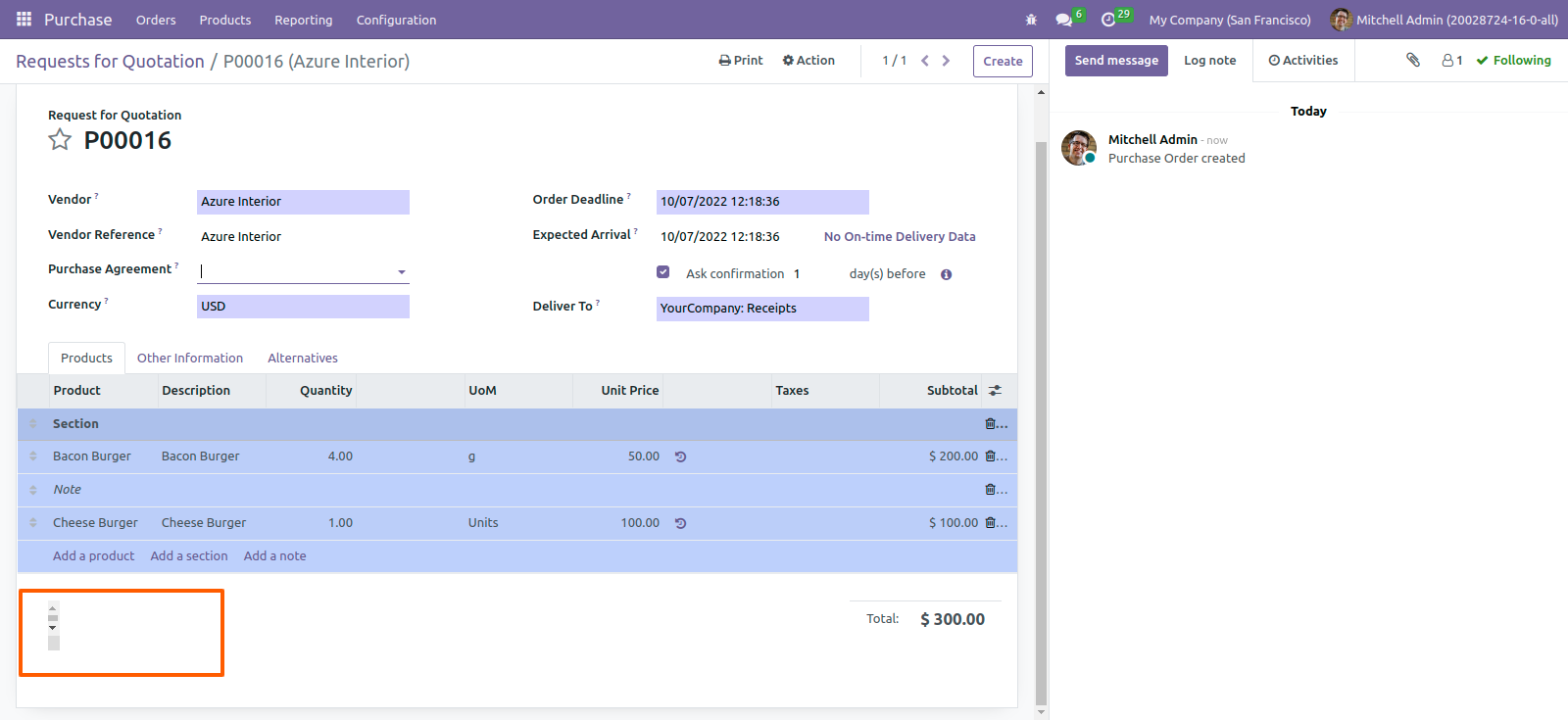 [Purchase]: UI - Issue - Terms and Conditions in Purchase Order is not proper. · Issue #102628 ...