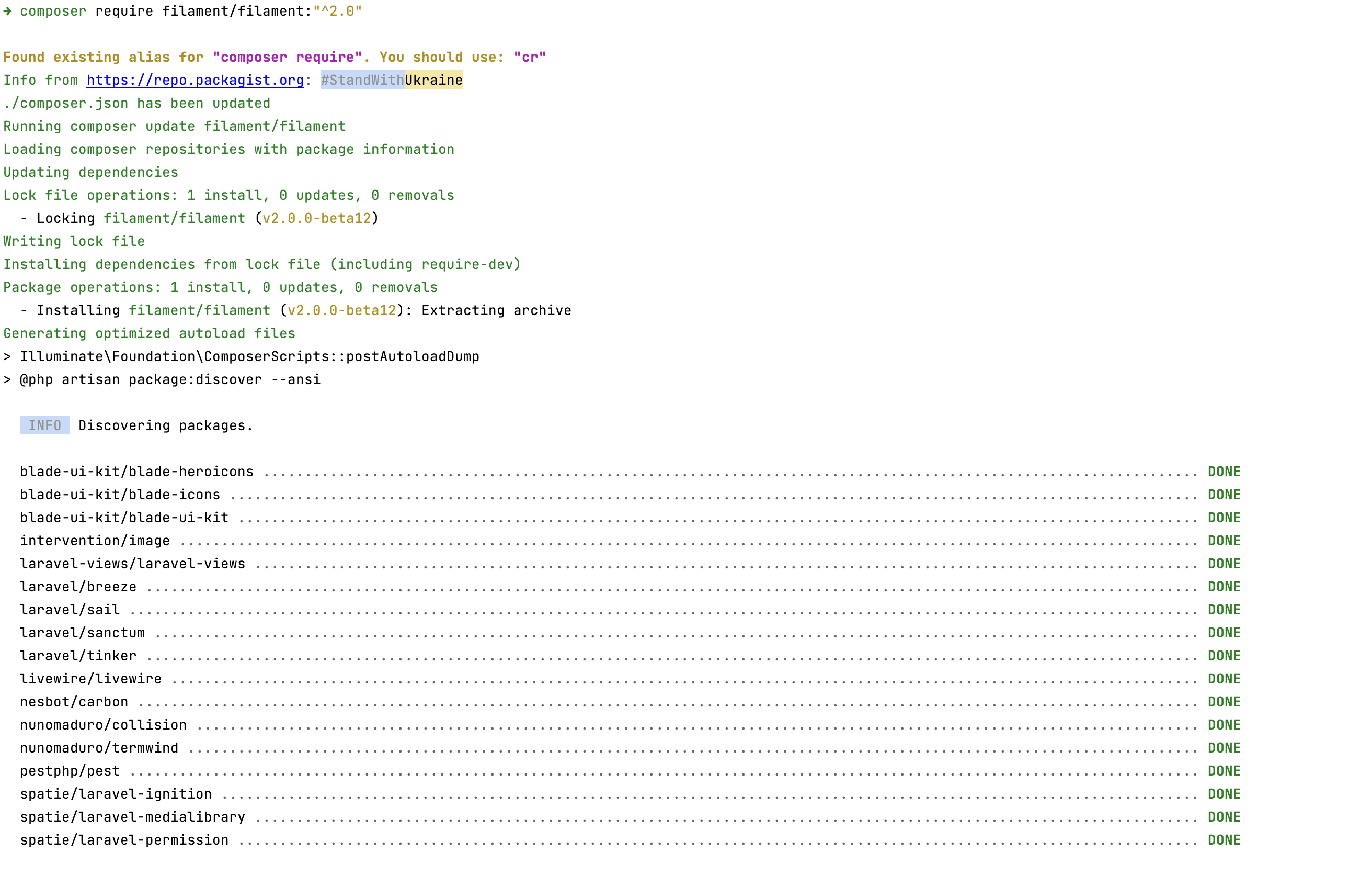 Filament is not autodiscovered · Issue #5505 · filamentphp/filament · GitHub