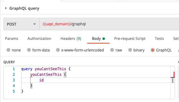 Graphql body changes are not viewable within Postman Pull requests ...