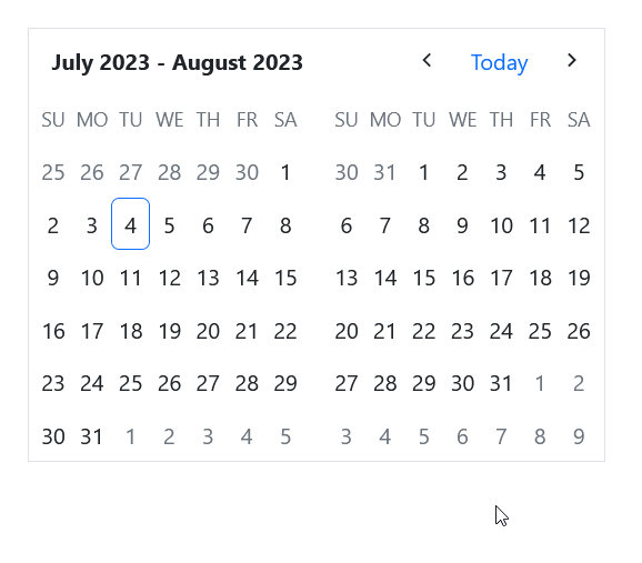 The MultiViewCalendar loses focus on a cell when the mouse leaves the calendar · Issue #4045 ...