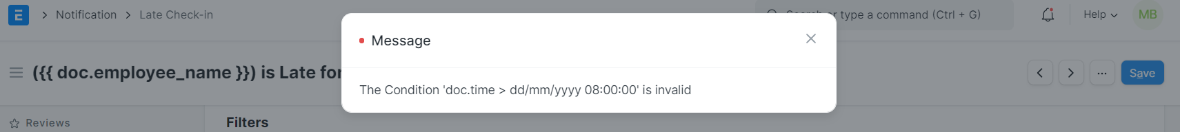 Condition Code on Datetime field type · Issue #28073 · frappe/erpnext · GitHub