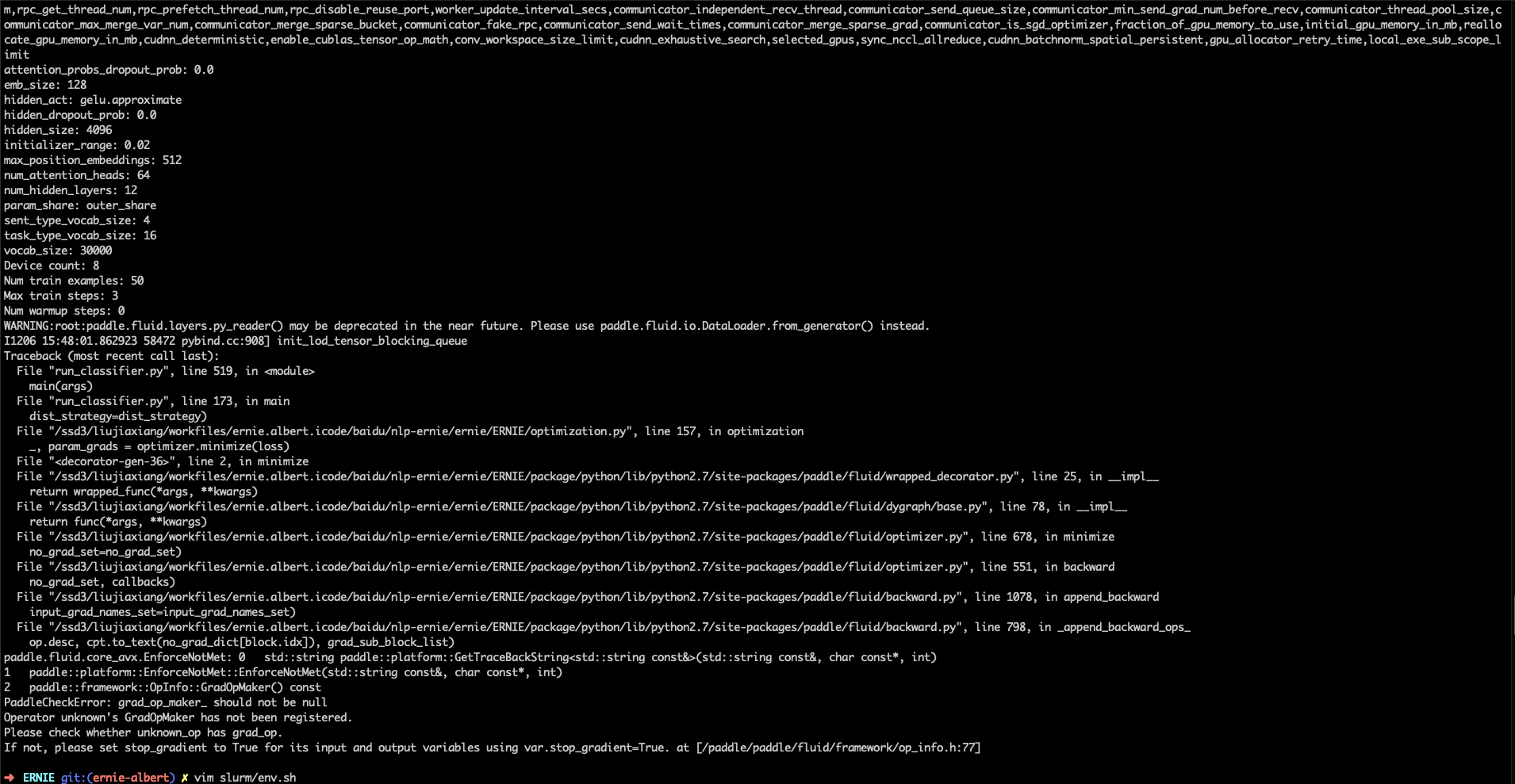 构造对抗样本时，stop_gradient to True for its input and output variables using ...