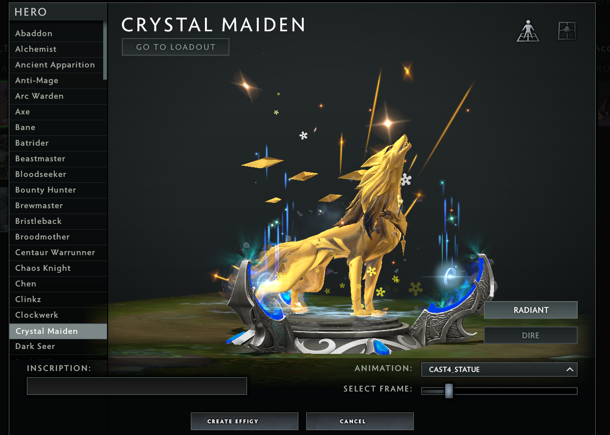 Crystal Maiden Effigy crashes client · Issue #7748 · ValveSoftware/Dota2-Gameplay · GitHub